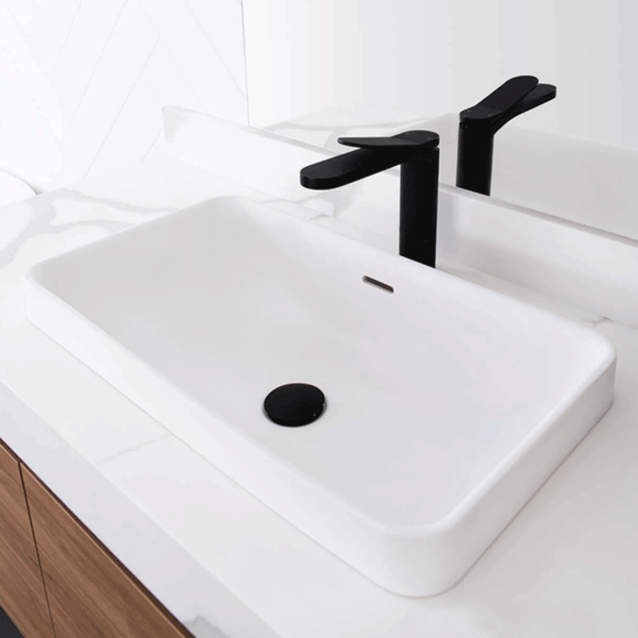 ADP Sava Semi Inset Basin White